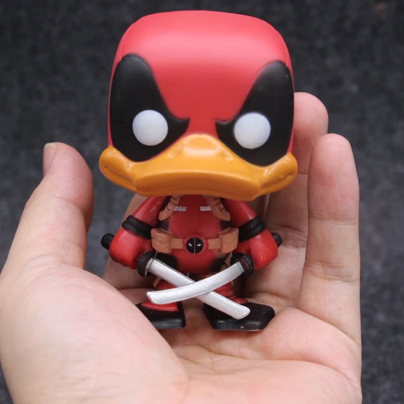 Deadpool the Duck Marvel 10cm X MAN Cute Vinyle Bobble Head Figure ...