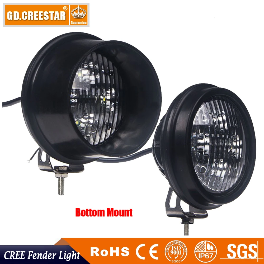 Luzes LED 40W LEVOU Rodada Luzes de Inundação Trator agrícola Inferior ...