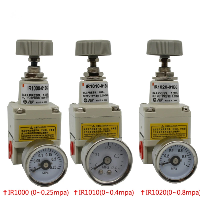 Smc Type Precision Pressure Regulator Ir1010-01bg/ir1000-01bg/ir1020 Regulator With Gauge And ...