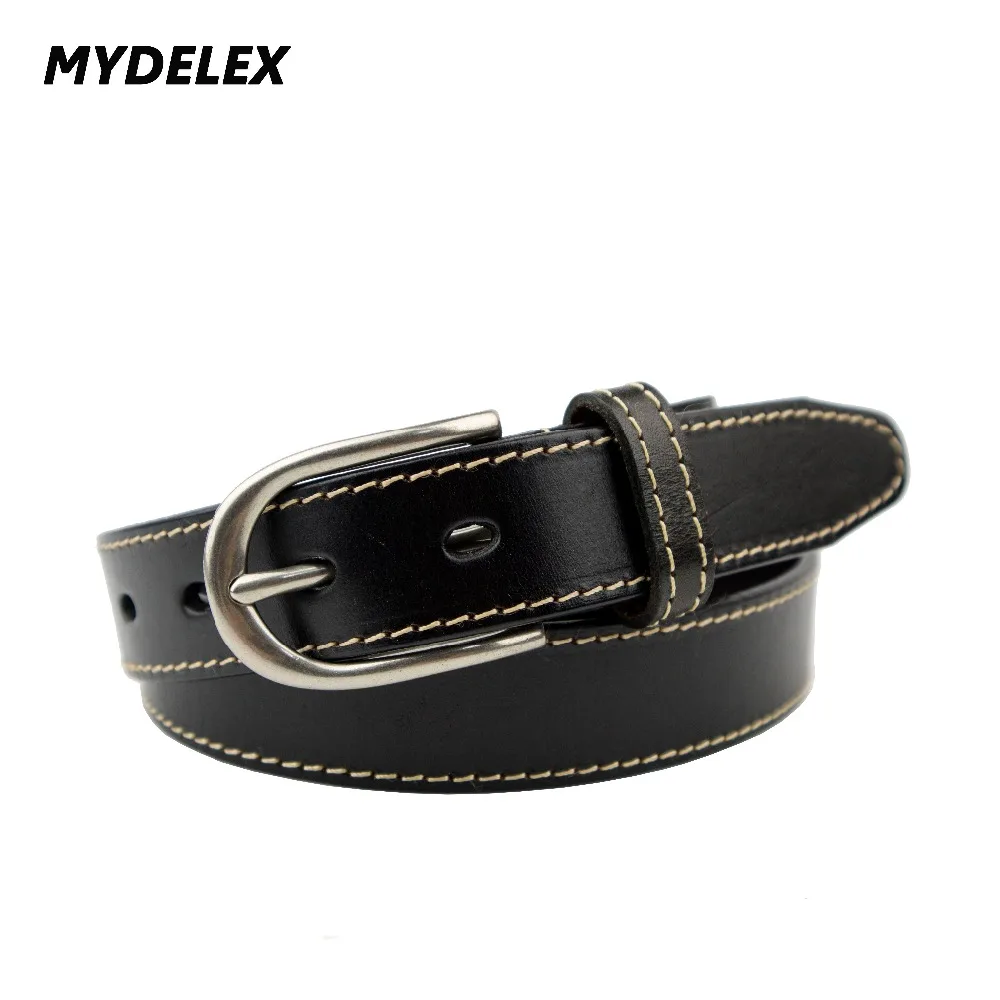 2018 100% Leather women classic pin buckle belts casual wild belts ...