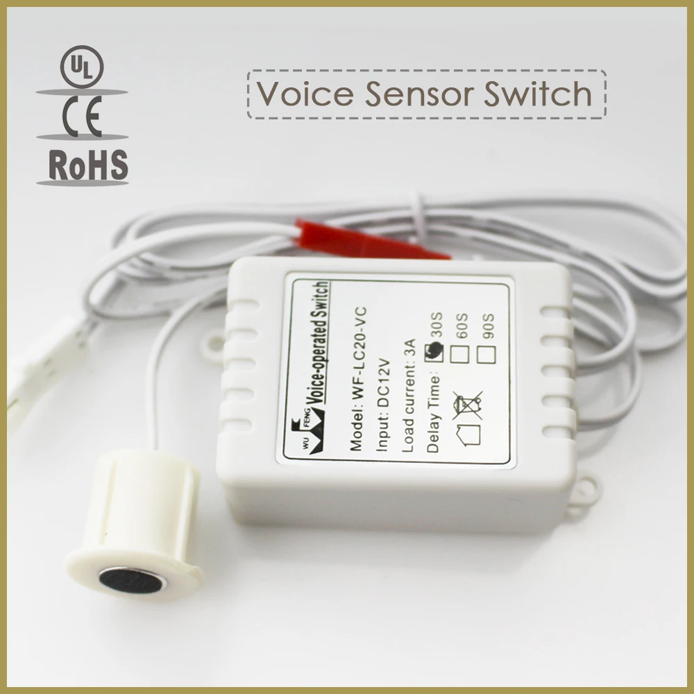Intelligent Auto On Off Light Sound Voice Sensor Switch Time Delay Dc 12v 3a In Switches From
