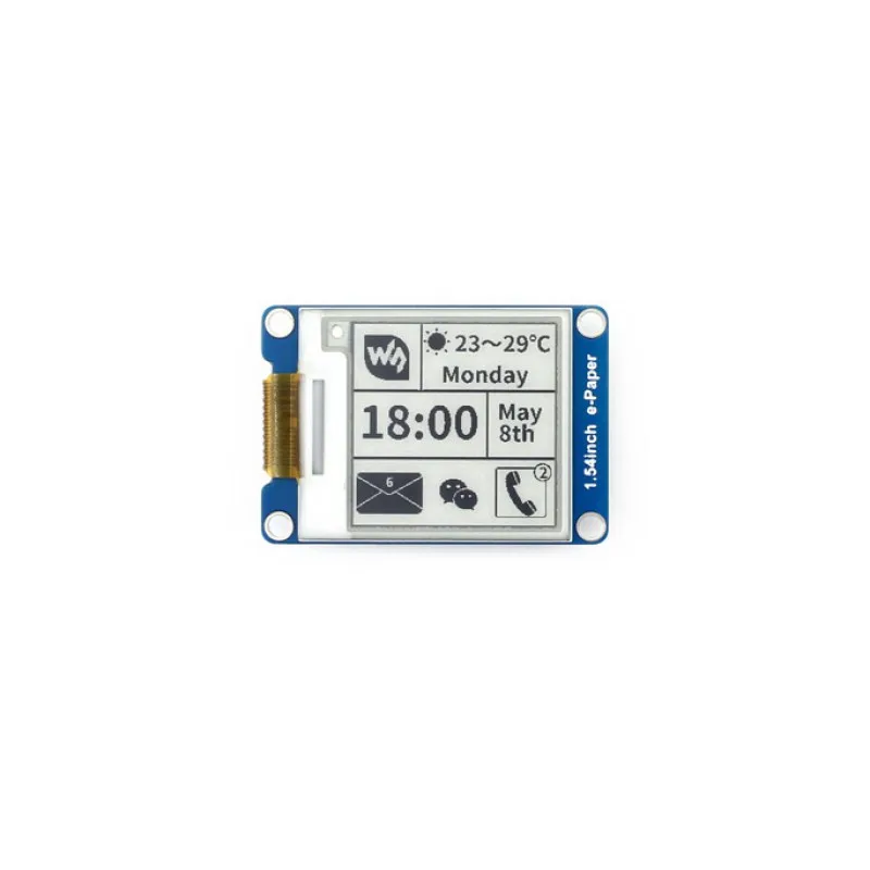 154inch E Paper E Ink Display Module With 3 Wire Spi 4 Wire Spi Interface Mutil Color Display