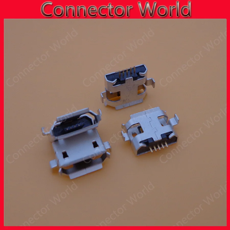 1000pcs/lot All copper MINI Micro USB socket jack connector 1.0 sinking ...