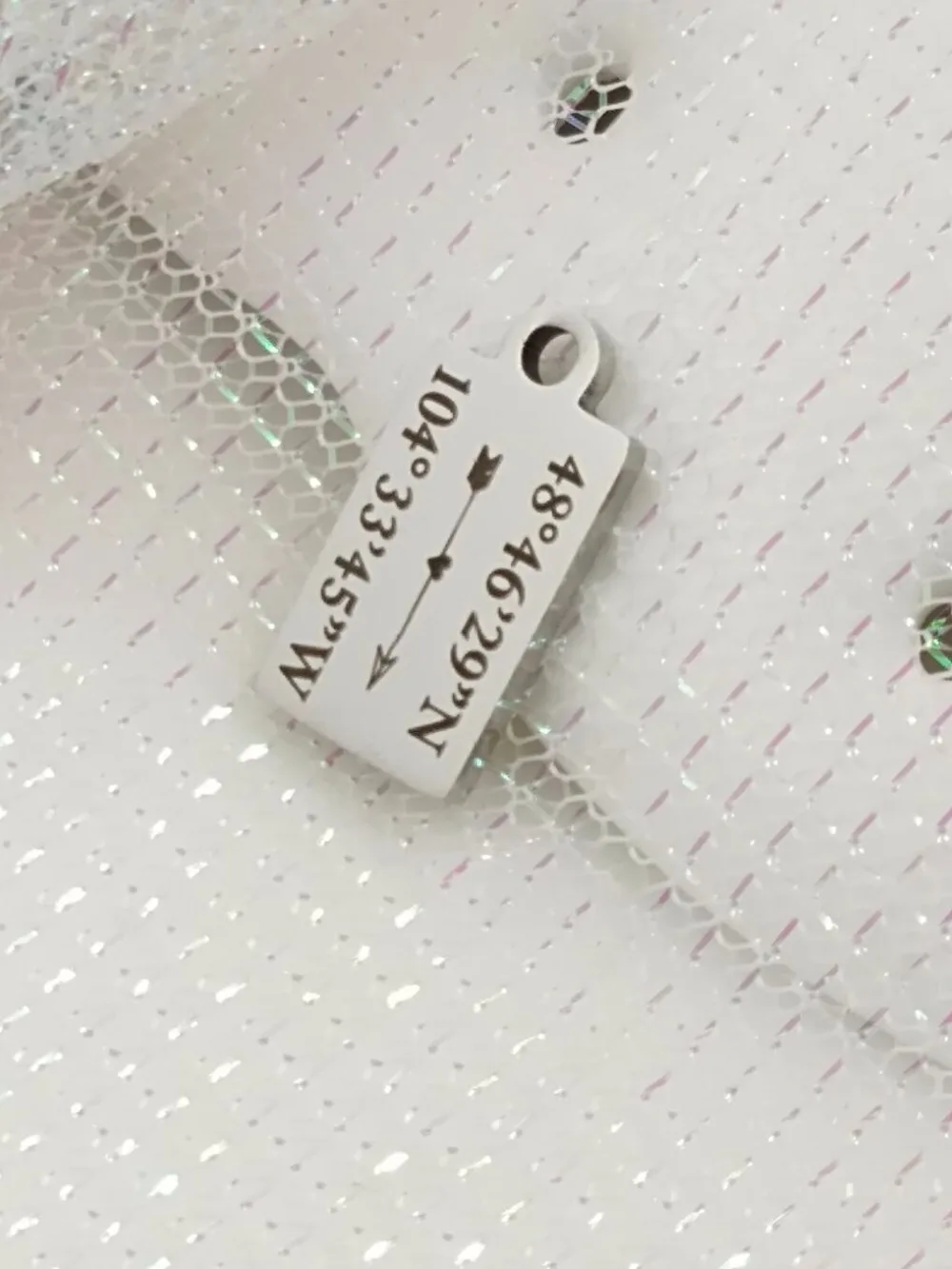 Mylongingcharm 50pcs Free Engraving Custom Location Tags Pendants For ...