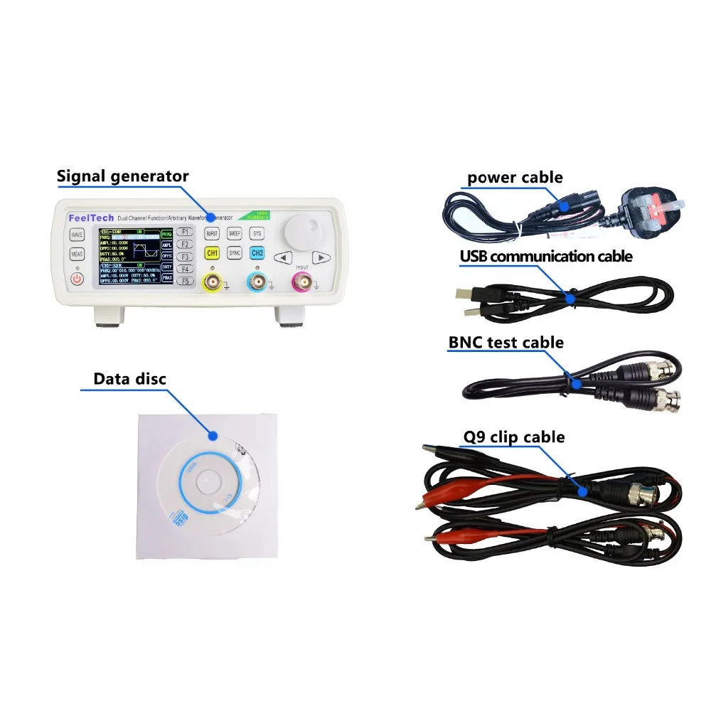 Feeltech FY6600-60MHz Высокоточный цифровой контроль двухканальный DDS ...