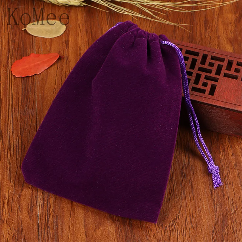 Wholesale 100pcs/lot Purple Velvet Bags 7x9cm Small Wedding Nuts Candy ...