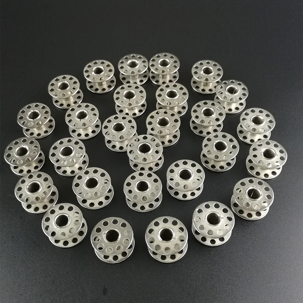 High Quality 20PCS Metal Bobbins Spool Sewing Craft Tool Stainless ...