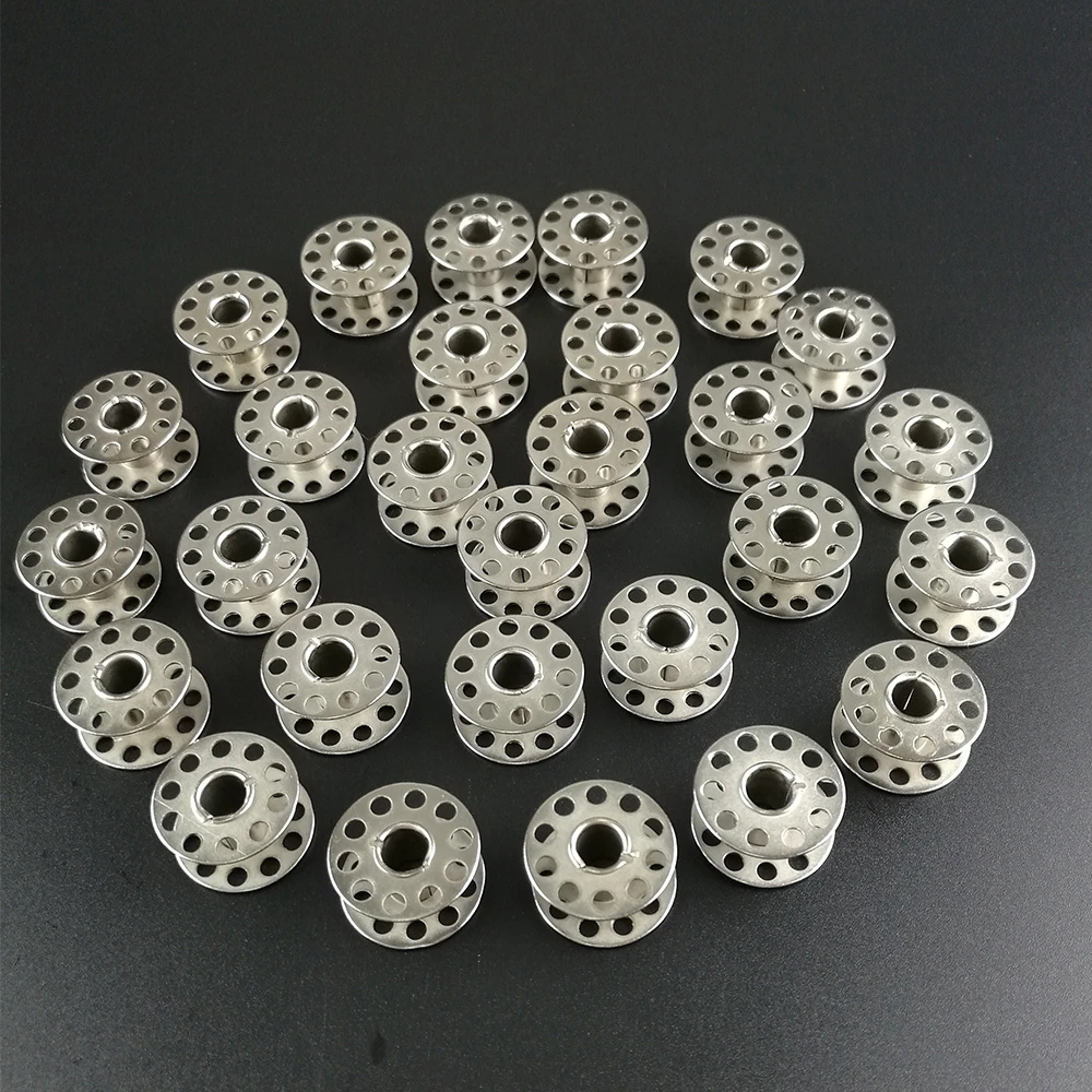 High Quality 20pcs Metal Bobbins Spool Sewing Craft Tool Stainless ...