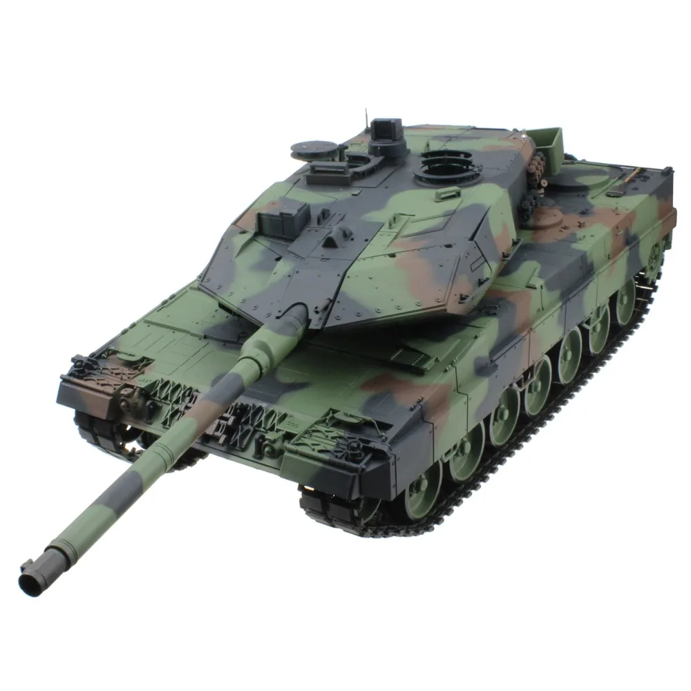 2.4G 1/16 15 Canal Alemán Leopard 2 A6 Radio Control Batalla Tiroteo ...