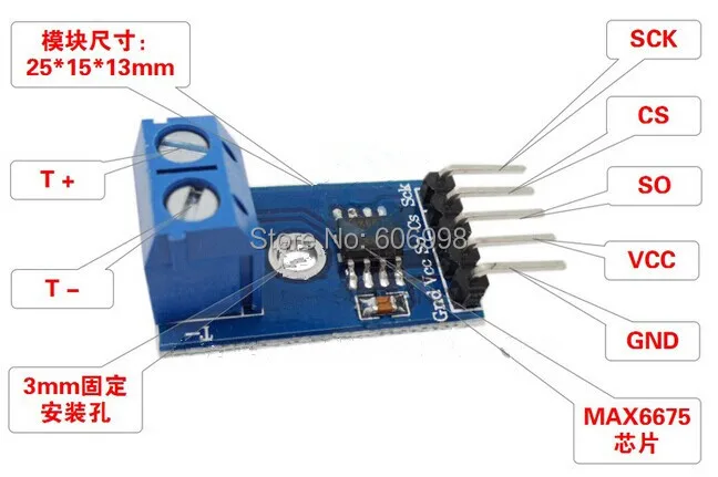 Купить 2 шт./лот max6675 термопары температурный датчик к тип термопары ...