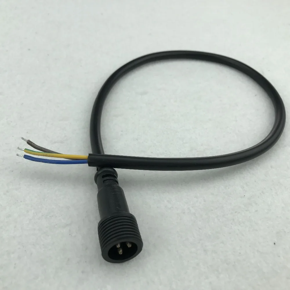 xConnect 3 Core BLACK Waterproof pigtail,50cm long each;Male only ...