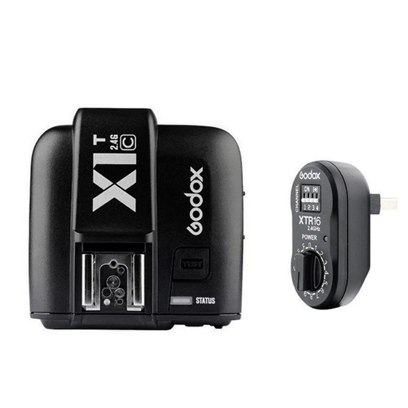 Godox X1T C ttl hss 2.4g 플래시 송신기 + XTR 16 usb 수신기 godox witstro ad180 ...