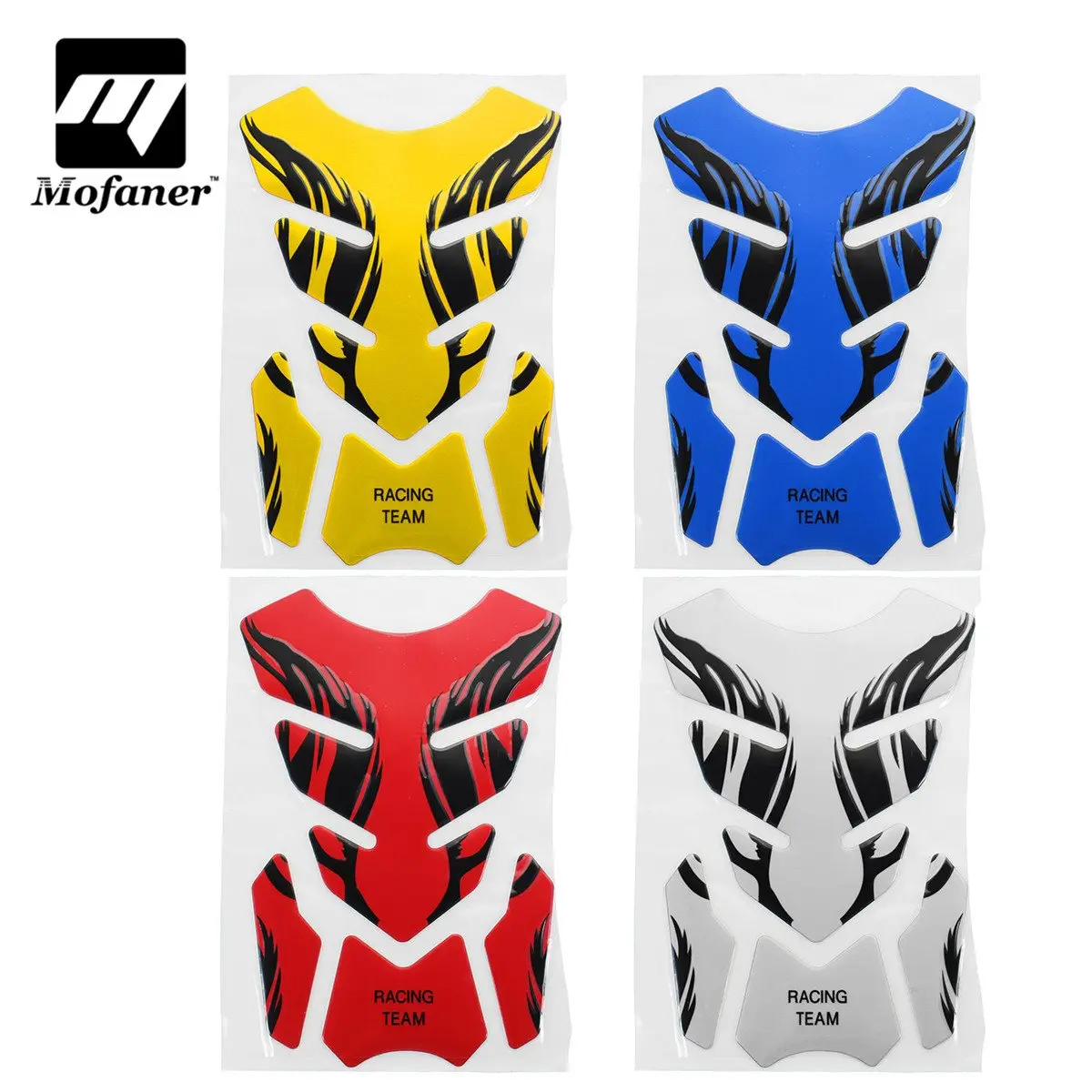 Mofaner Waterproor Motorcycle Gas Tank Sticker Motorbike Fuel Oil Tank ...