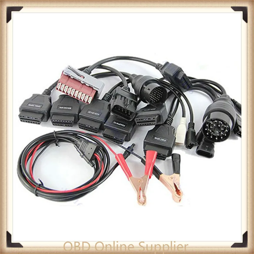 OBD obd2 full set 8 car cables tcs CDP Plus car cable 8 car leads ...