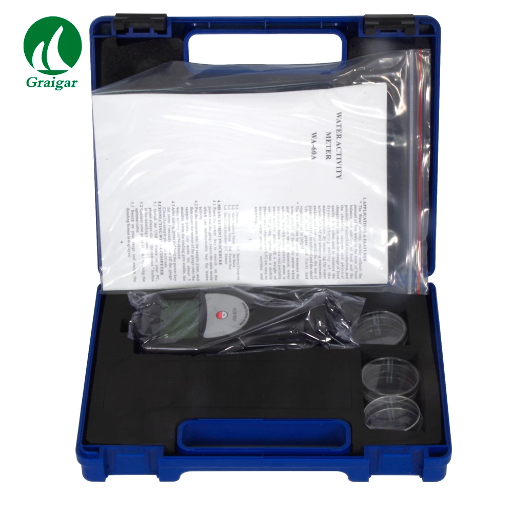 Portable Digital Water Activity Meter WA60A WA-60A Measuring the Water ...