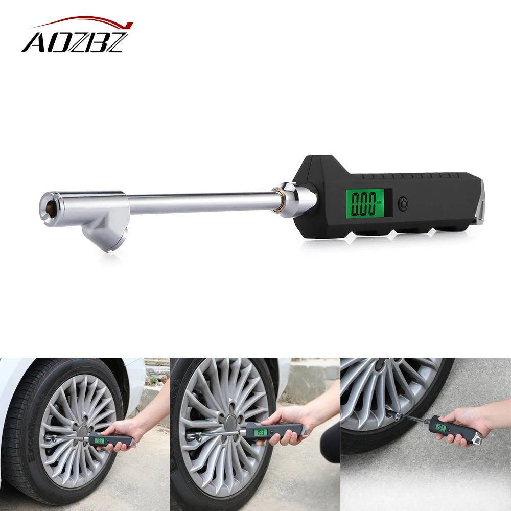Car Tire Pressure Tester Digital LCD Car Tire Tyre Air Pressure Gauge ...