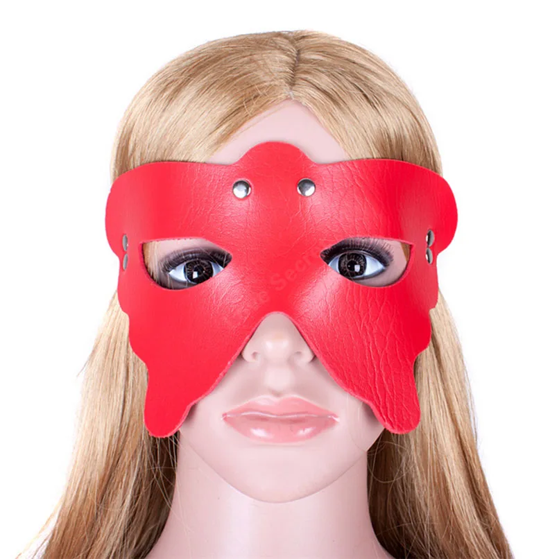 Spider Blindfold Mask Sandm Pu Leather Bondage Restraints Erotic Toys