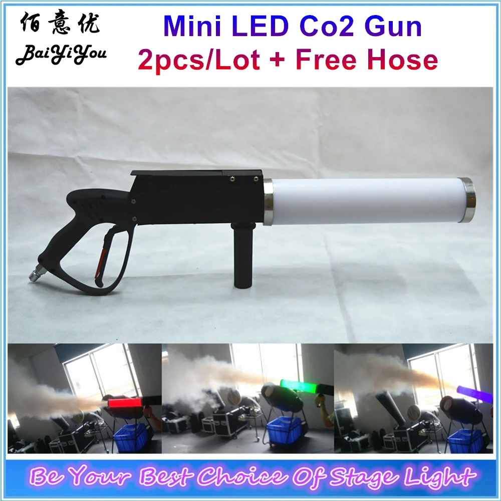Mini Led Co2 Gun With 3 Meters Free Hose Handhold Led Co2 DJ Gun RGB ...
