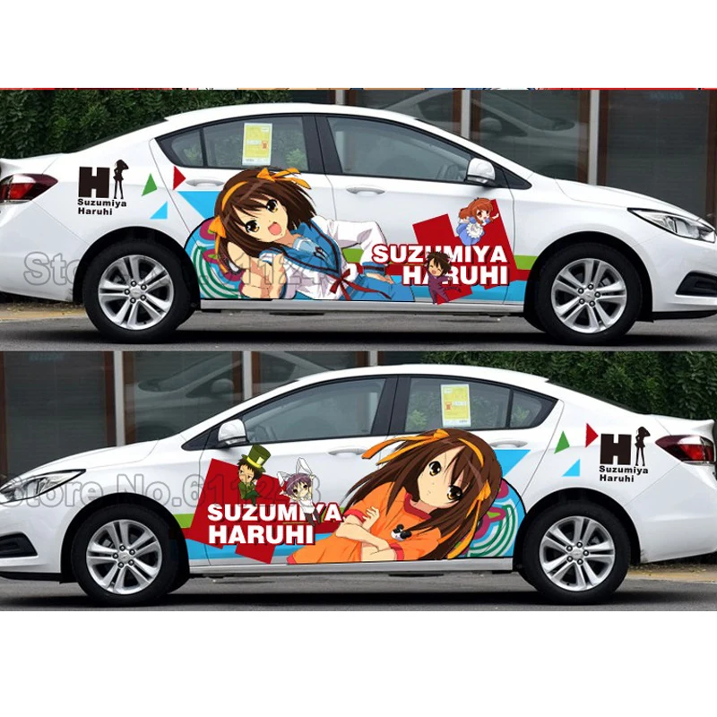 Custom Madeญี่ปุ่นอะนิเมะเกมItasha Decals Suzumiya Haruhi Racing Rally ...