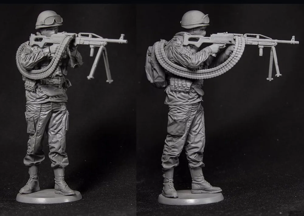 1/16 Scale Resin Figure Modern U.s Mg Gunner 120mm - Model Building ...