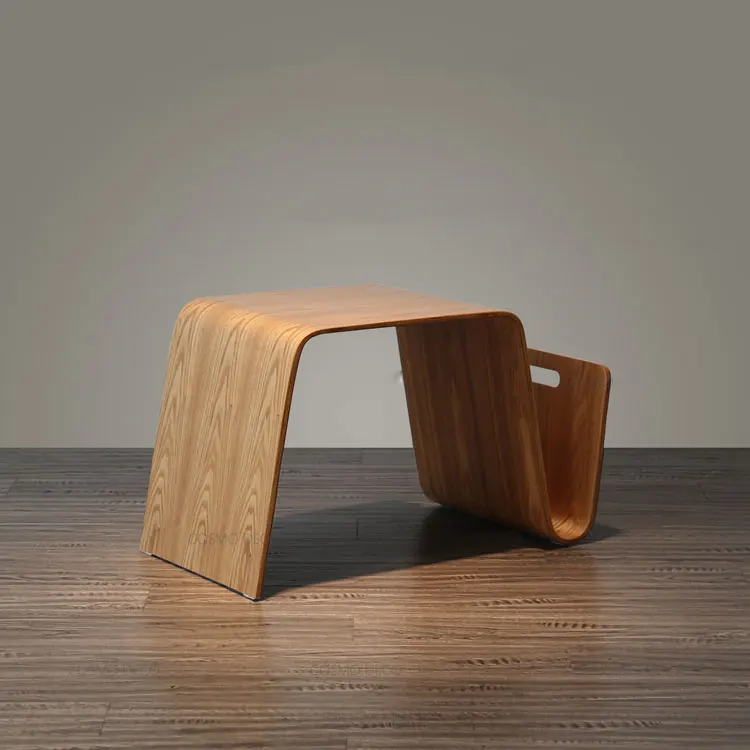 Gebogen hout natuurlijke kleur kleine thee tafel woonkamer meubels ...