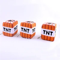 2015 hot 10cm*10cm Minecraft Plush Toys Cotton Stuffed TNT Key Chain ...