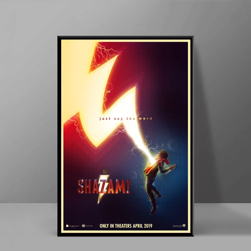 Shazam! 2019 Movie DC Superhero Movie Anime Pop Comic Poster And Prints ...