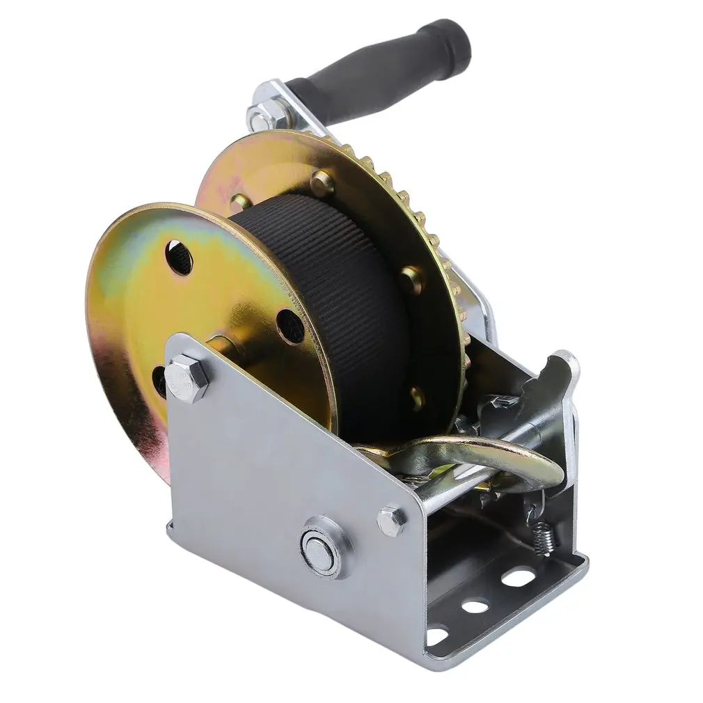 Heavy Duty 1200lbs*6m Boat Truck Auto Hand Manual Winch Smooth Action ...