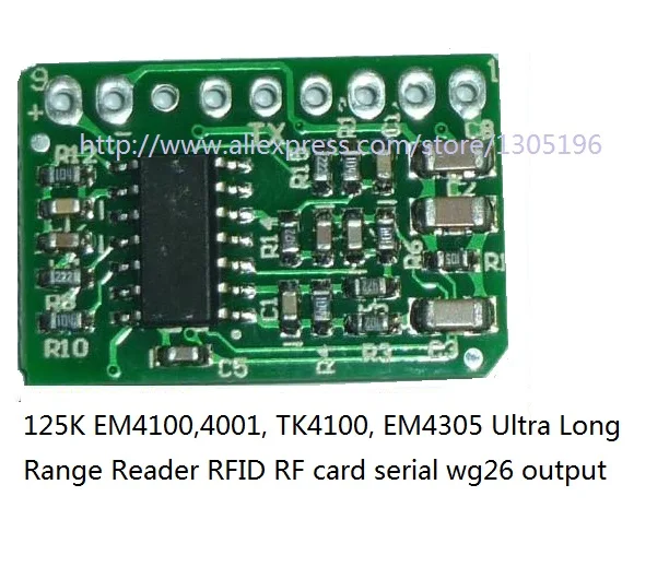 125K Long Range Reader module EM4100,4001, TK4100, EM4305 Ultra RFID RF ...