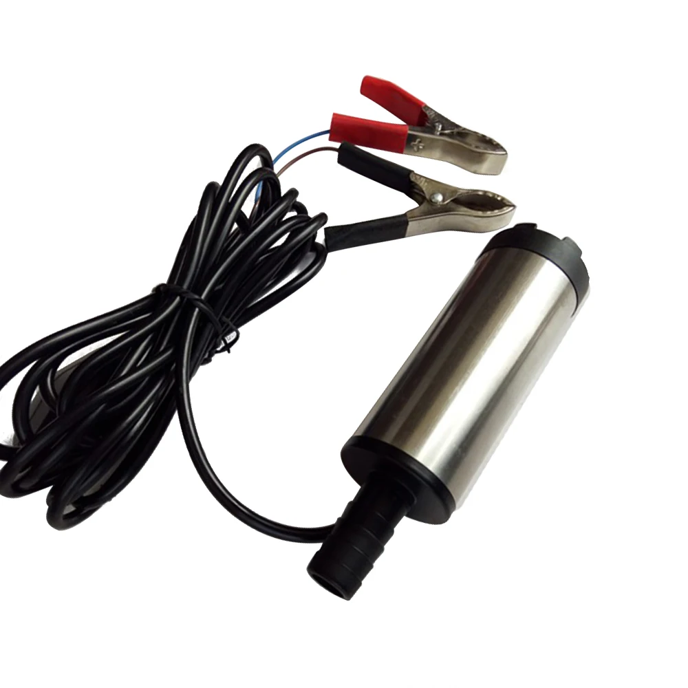 Portable DC 24V 38mm stainless steel Water Oil Diesel Fuel Transfer ...