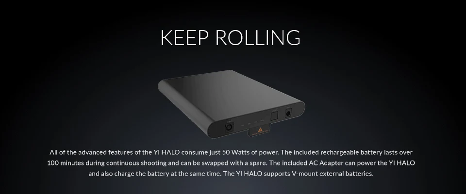 Yi Halo Vr Camera 3d-360 Camera 5ghz Wi-fi 2.2 Inch Lcd Touch Screen ...