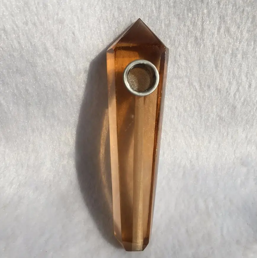 Precious smelting Crystal Rock Wand Smoking Pipes +2Metal Filter|filter ...