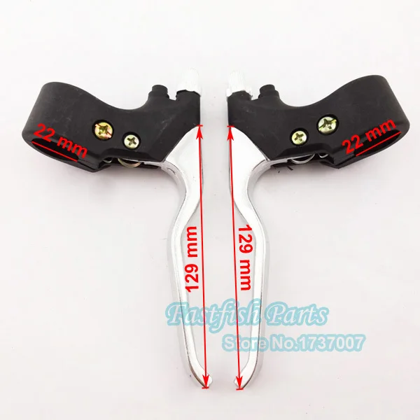 Chrome-Left-Right-Brake-Levers-Set-For-47cc-49cc-Mini-Pocket-Pit-Dirt ...
