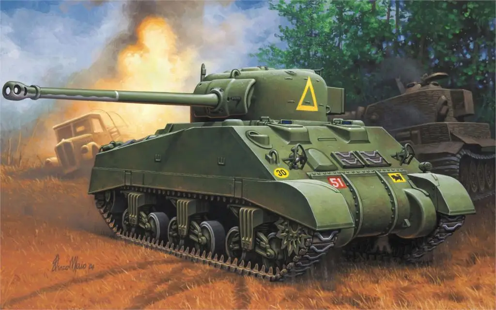 U.K. SHERMAN FIREFLY Normandy 1944 - Forces of Valor 80064 - English