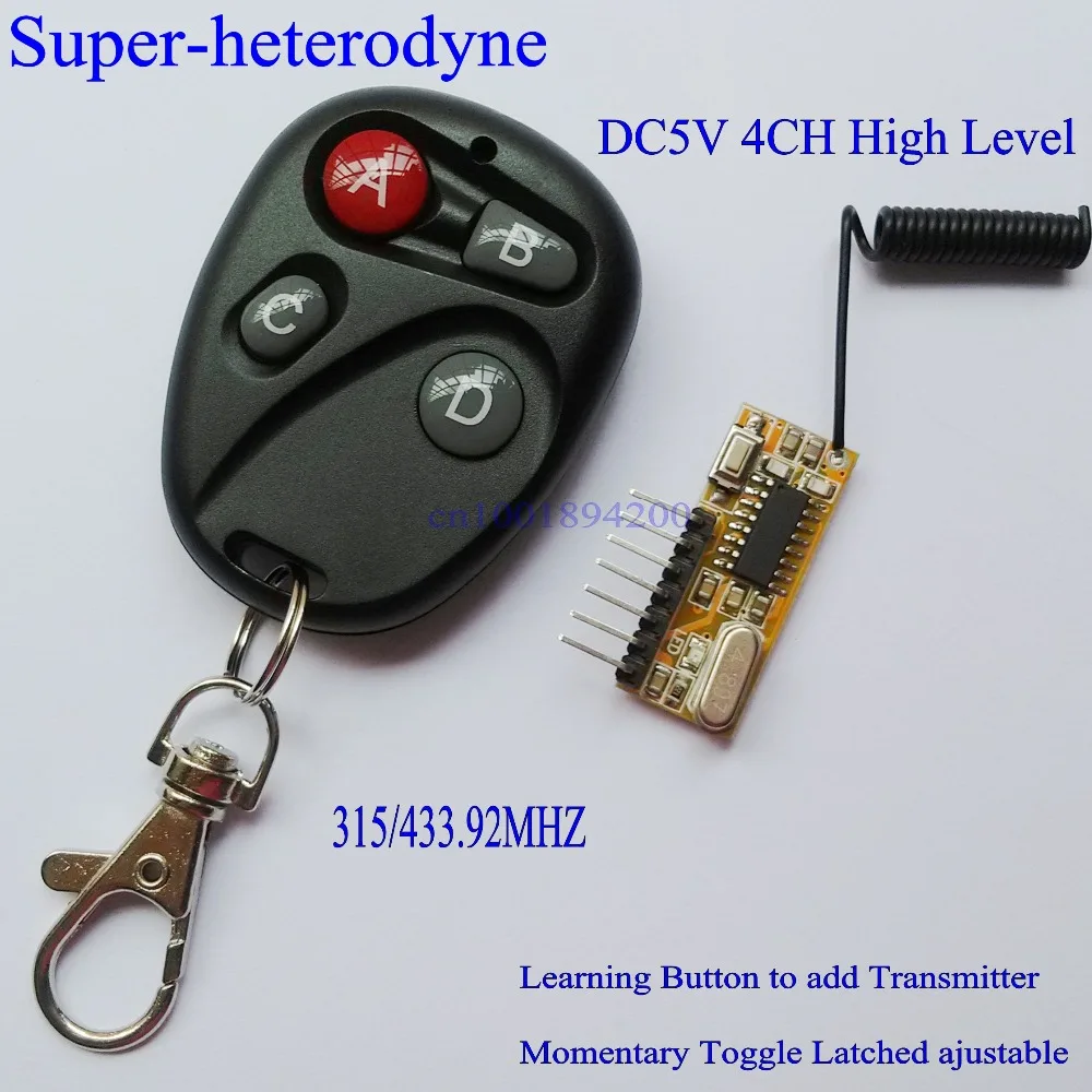 RF Wireless Receiver Module DC5V 4CH Mini Super heterodyne Receiver ... RF Wireless Receiver Module DC5V 4CH Mini Super heterodyne Receiver ...