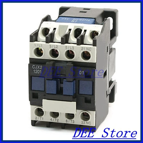 CJX2 1201 24V 50/60Hz Coil Voltage 3 Phase 3 Phase NC AC Contactor ...
