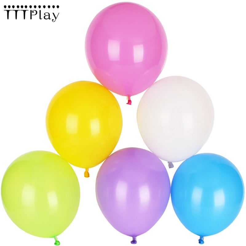 30pcs 10 Inch Latex Balloons Thick 2.3 g Birthday Balloons Wedding ...