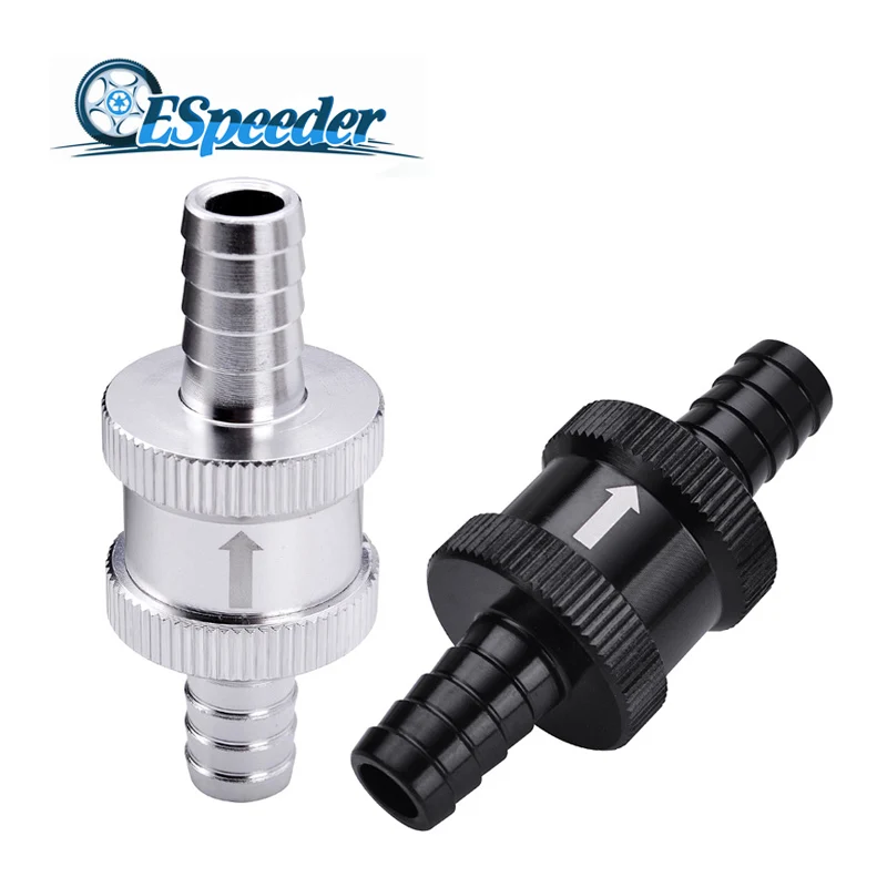 ESPEEDER 3/8" 10mm Aluminium Alloy Oil Petrol Diesel Water One Way ...