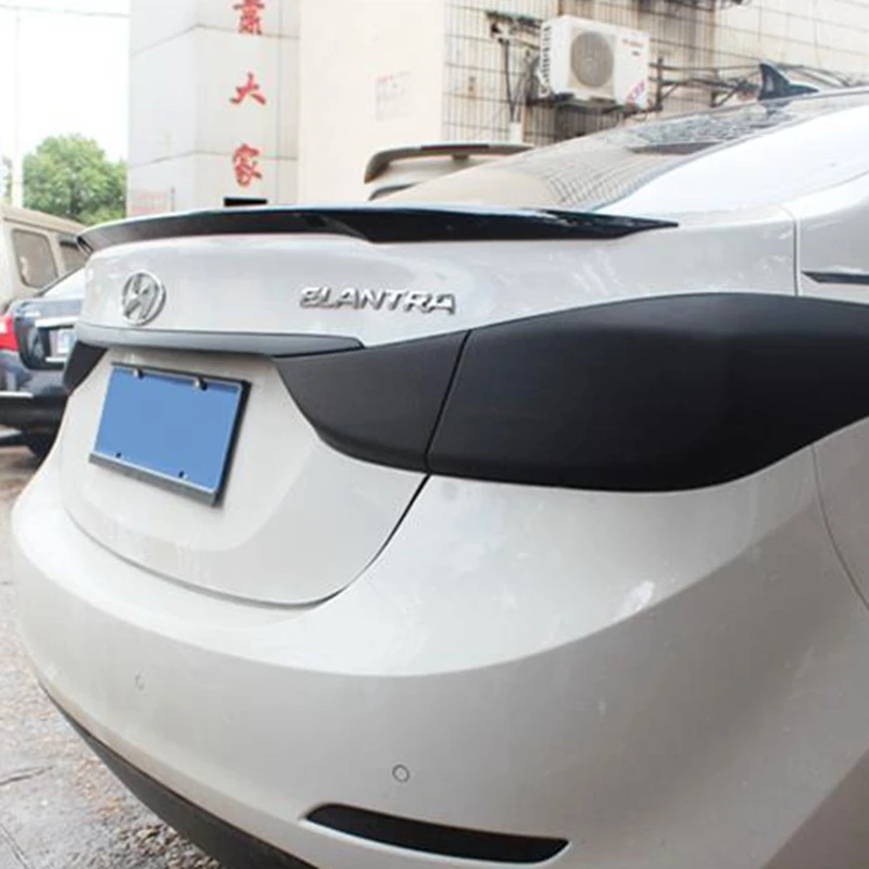 For Hyundai Elantra Spoiler ABS Material Car Rear Wing Elantra Primer ...