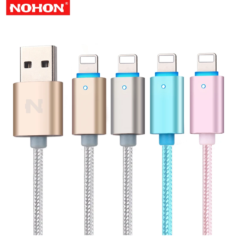 NOHON Smart Led USB Data Charge Cable for iPhone X XR XS MAX 6 6S 7 8 ...