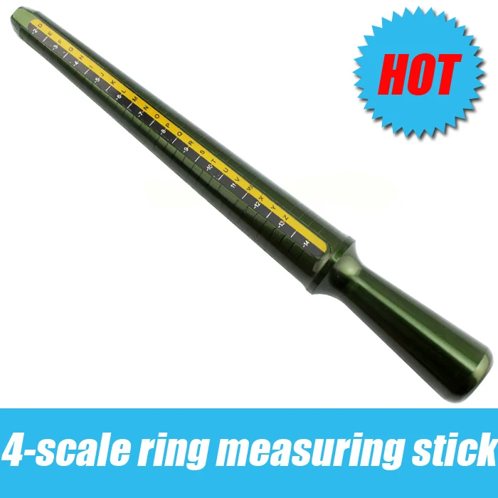 4 Scale ring measuring stick international/ US /perimeter calibration ...