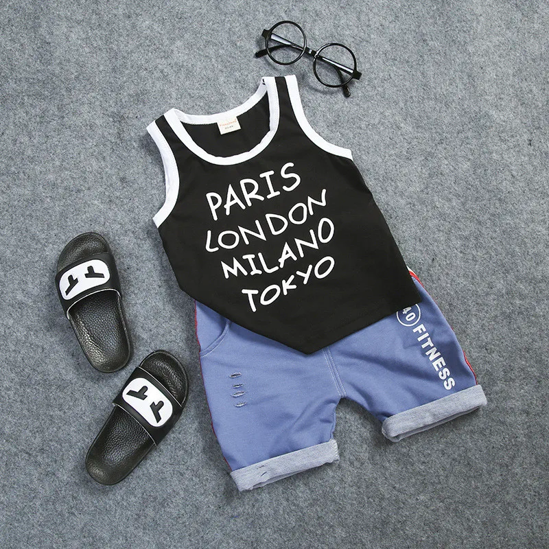 Cotton 2018 new active summer boys clothing boys clothes baby clothes ...