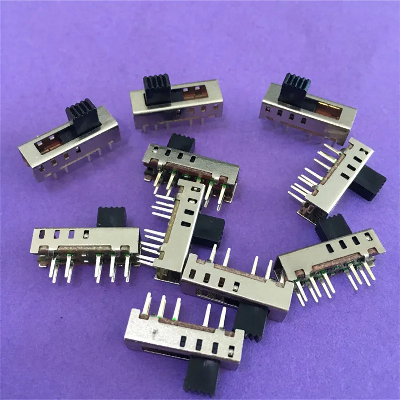 10pc St091y Ss24e01 G5 Slide Switches Vertical 10 Pin 4 Position Toggle