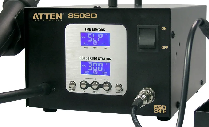 Free shipping Atten AT8502D 2in1 Soldering machine Hot Air SMD Rework ...