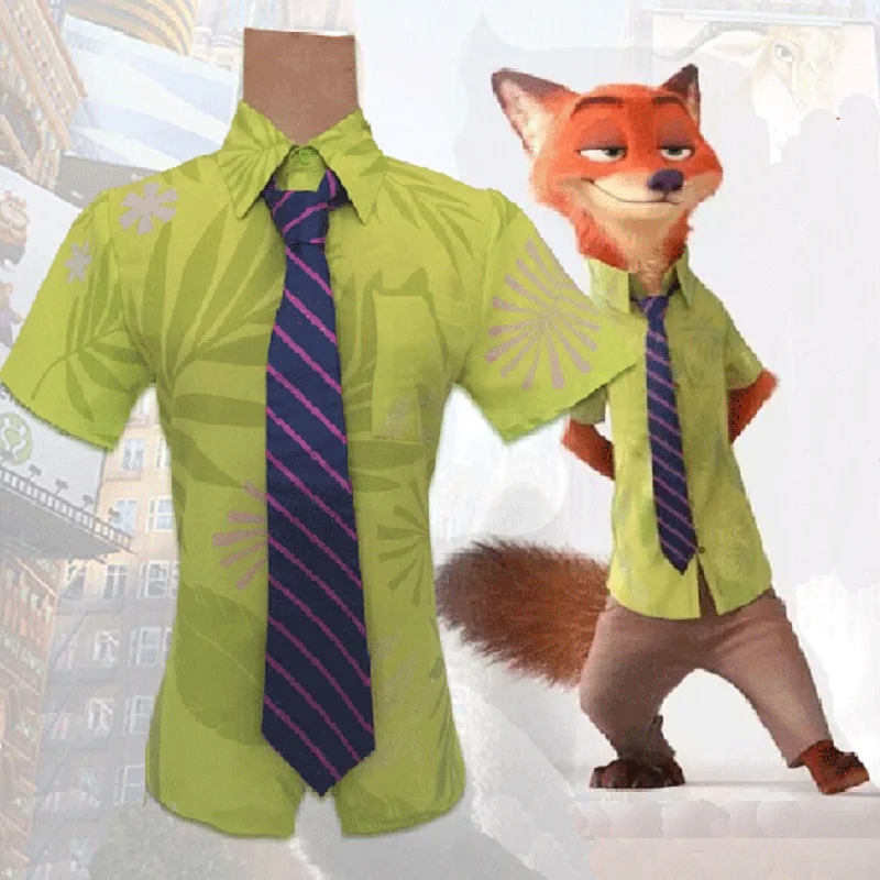 Aliexpress.com: Comprar Cos zootopia Nick Wilde Cosplay traje Fox cos ...