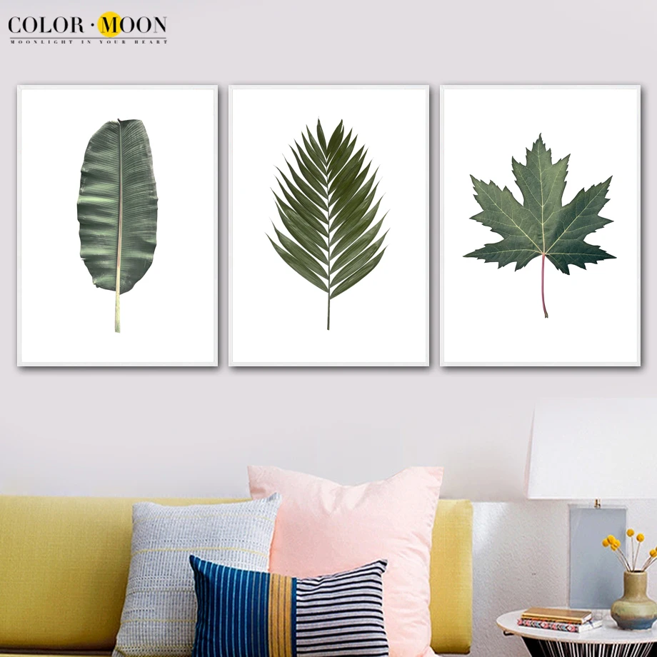 COLORMOON Greenery Posters And Prints Canvas Painting Nordic Poster ...