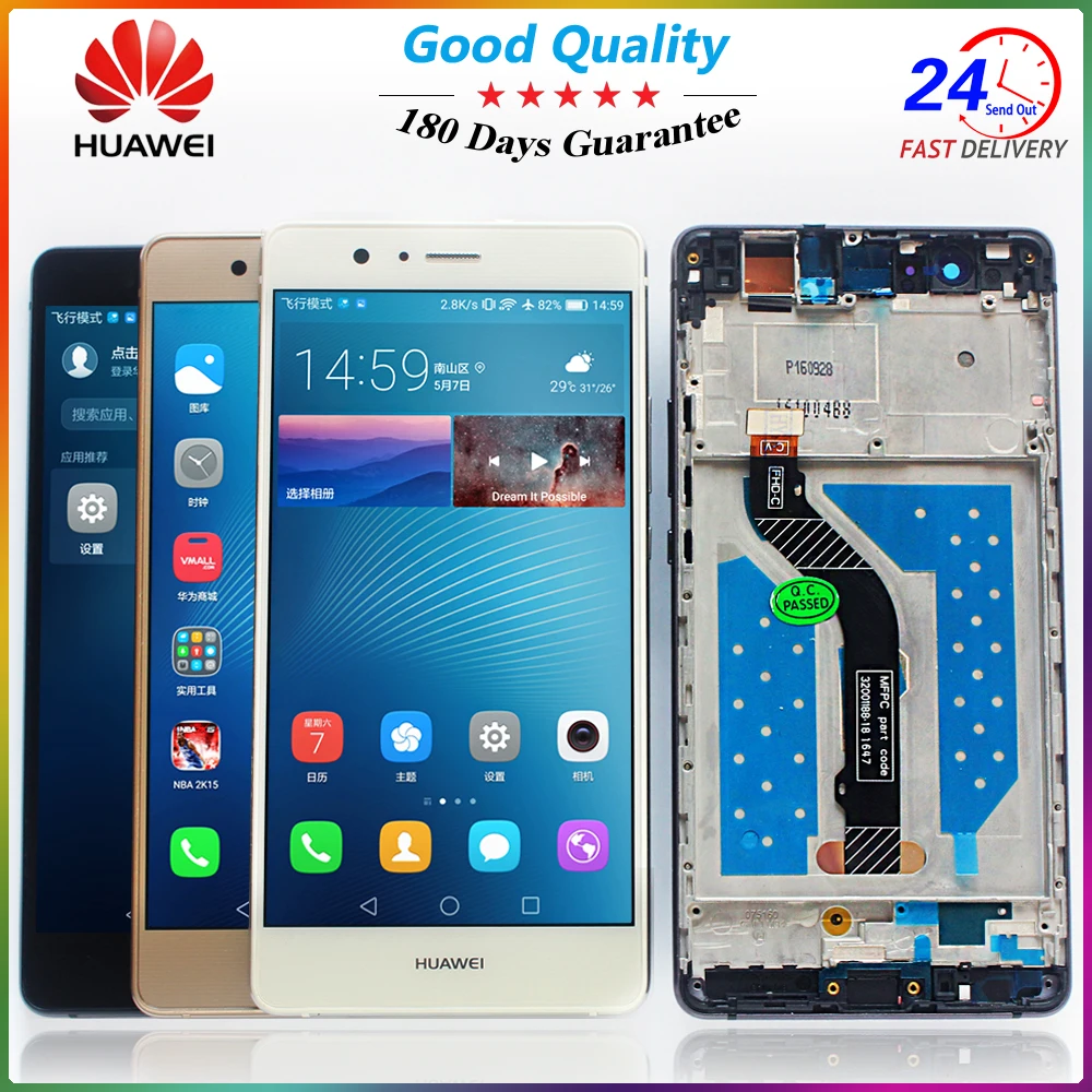 100% original for Huawei P9 Lite LCD display touch screen Digitizer ...