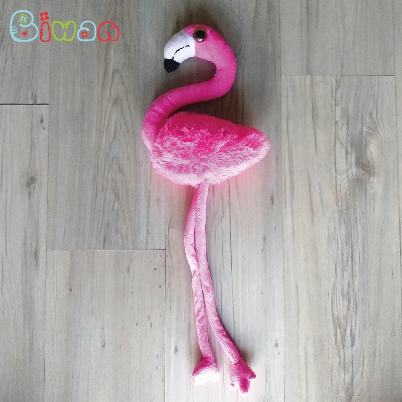 Biwan Stuffed Flamingo 60cm And 100cm Soft Cute Dark Pink Plush Animals ...