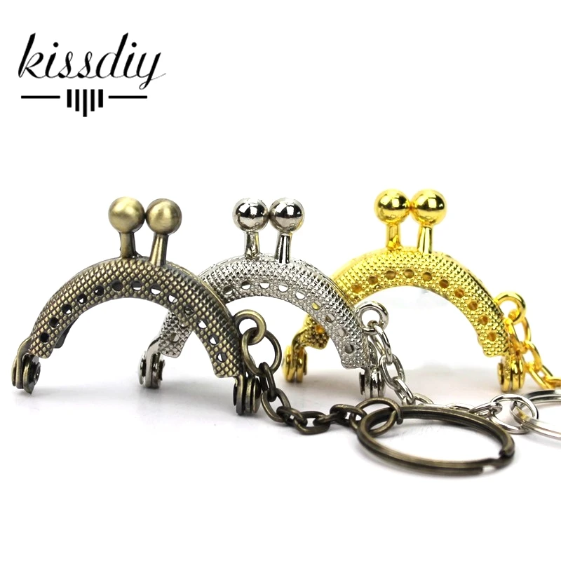 KISSDIY 20pcs 4CM mini Antique Bronze silver golden Metal Purse Frame ...