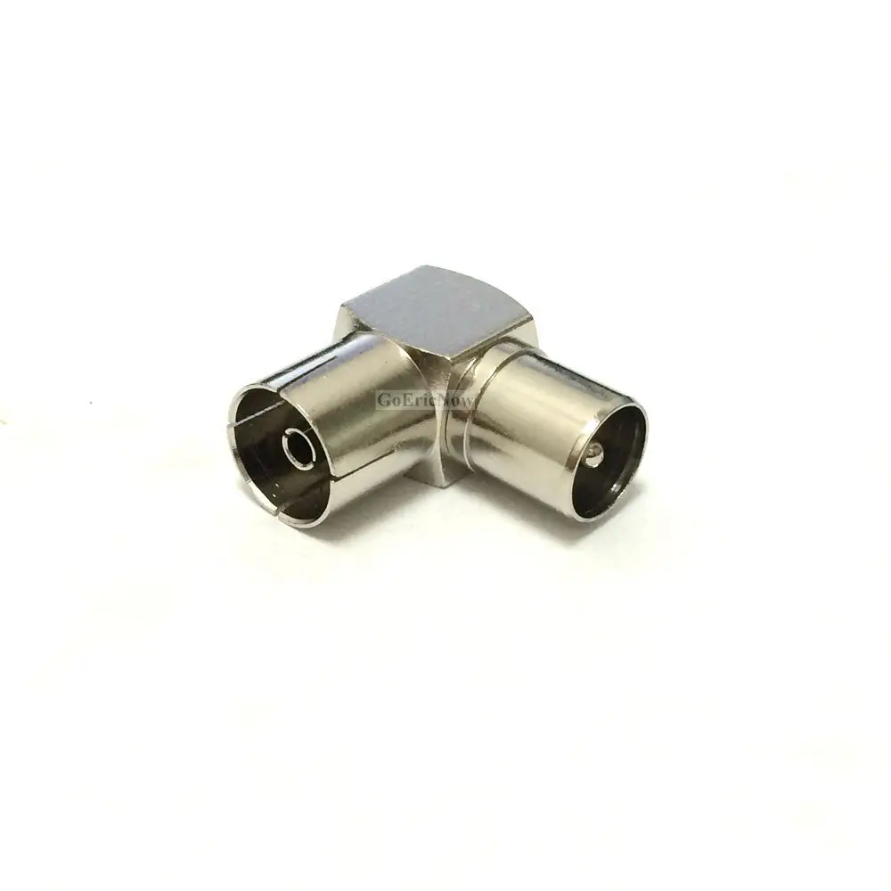 5 pcs RF Coaxial Right Angle TV PAL Female to Male RF Adapter/Connector ...